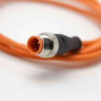 China Keyed IP67 Waterproof M12 Cable Connector Assembly 2 Pin For BOM for sale