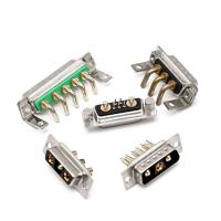 China V.3 D‑SUB Mixed High Current Connector Right Angle PCB With Mounting Ears for sale