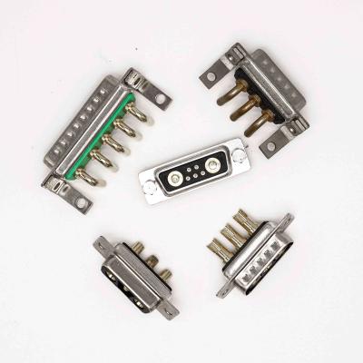 China V.3 D‑SUB Mixed High Current Connector Right Angle PCB With Mounting Ears for sale