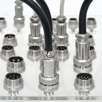 China Circular Coax Aircraft Cable Quick Connectors Plug & Socket 250V 50Hz for sale
