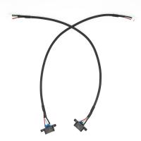 China Dual Stacked USB 2.0 Type A Female Panel Mount Cable Harness with Screw Lugs for sale