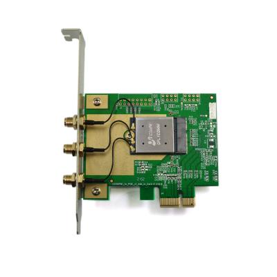 China 802.11ax WiFi 6E Wireless Network Adapter Card with QCA206X Module - 3000Mbps Tri-Band PCI Express Interface for sale