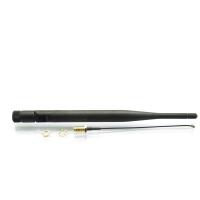 China BRASS Dual Band WiFi Antenna 2.4/5.8GHz with 3dBi Gain and Coaxial Line Connection for sale