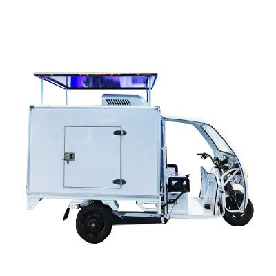 China 650W Refrigeration Electric Cargo Trike with 60V/58AH Battery and Food-Grade Stainless Steel Compartment for sale