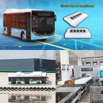 China 80A Operating Current Electric Bus Air Conditioner for 10-11 Meters Bus with 93% Efficiency and Roof Mounted Design for sale