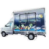 China Mini Refrigerated Van with 1.2 Tons Payload Capacity IP54 Protection Grade and 300KM Range for Efficient Cold Chain Delivery for sale