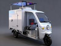 China Electric Refrigerated Tricycle with 2°C~8°C and -20°C to -18°C Temperature Control for Cold Chain Delivery for sale