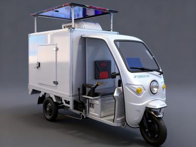 China Electric Refrigerated Tricycle with 2°C~8°C and -20°C to -18°C Temperature Control for Cold Chain Delivery for sale