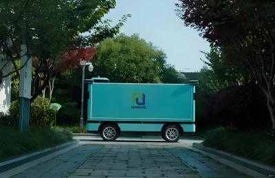 China NEWBASE Z5 Box Robovan Autonomous Logistics Vehicle with 221 Intelligent Compartments Level 4 Autonomous Driving and 800kg Payload Capacity for sale