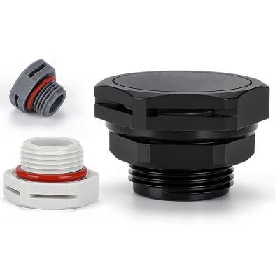 China IP67-IP68 Waterproof Breather Valve with e-PTFE Membrane for -50°C to +120°C Temperature Range and Integrated Nut for sale