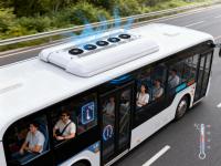 China 80A Operating Current Electric Bus Air Conditioner for 10-11 Meters Bus with 93% Efficiency and Roof Mounted Design for sale