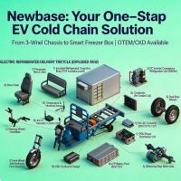 China Electric Tricycle with Roof-Mounted DC Inverter HVAC System and CATL LiFePO4 Battery Featuring 4G IoT Cloud Platform for sale