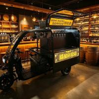 China NEWBASE Beer Selling Tricycle with Precision Cold-Chain DC Refrigeration and Customizable Branding for sale