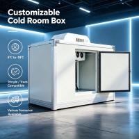 China NEWBASE -18C Deep Freeze Mobile Cold Storage Cabinet MCB-130, 1.3m3 Food-Grade FRP with 74mm XPS Wall for sale
