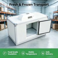 China NEWBASE Vehicle-Mounted Mobile Cold Chain Box MCB-097, 0.97m3 Fiberglass Cabinet with DC 60V Inverter Cooling for sale