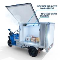China NEWBASE Refrigerated Cargo Tricycle D2000 D2500 1180L 1280L 0C -20C DC Cold Chain Transport Vehicle for sale