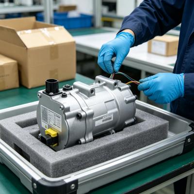 China Electric Scroll Compressor 320V DC Inverter for New Energy Vehicle Air Conditioning for sale