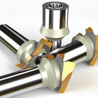 China Solid Carbide Bearing Router Bits For High Speed Straight Smooth Edge Solid Performance for sale