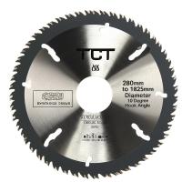 China TCT Circular Saw Blade with Superior Cutting Effect, 280mm to 1825mm Diameter, and 10 Degree Hook Angle for sale