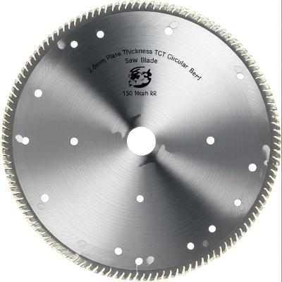 China 2.8mm Plate Thickness TCT Circular Saw Blade with 150 Teeth and 4.5mm to 10.5mm Kerf for Precision Cutting for sale