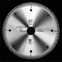 China 2.8mm Plate Thickness TCT Circular Saw Blade with 80 Teeth for Long Lasting Cutting in Wood Metal and Plastic for sale