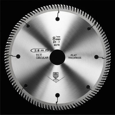 China 2.8mm Plate Thickness TCT Circular Saw Blade with 80 Teeth for Long Lasting Cutting in Wood Metal and Plastic for sale