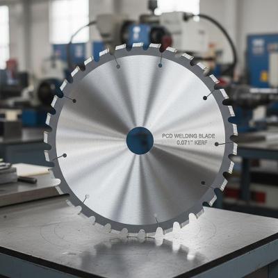 China Chrome Plated PCD Circular Saw Blades with 0.071 Inches Kerf for High Frequency Welding Applications for sale