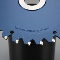 China PCD Circular Saw Blades with High Frequency Welding and Paintcoating Surface for Panel Cutting with 0.071 Inches Kerf for sale