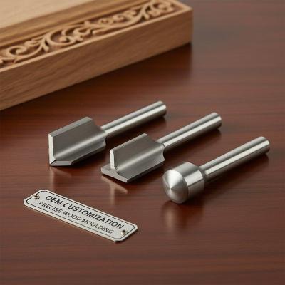 China 1/4 Inch Shank Moulding Router Bits with 2 Flutes and OEM Customization for Precise Wood Moulding for sale