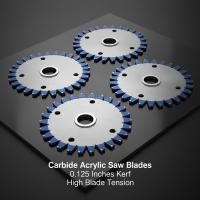China Carbide Acrylic Saw Blades with High Blade Tension and 0.125 Inches Kerf for Precision Cutting for sale