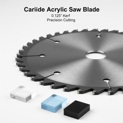 China 0.125 Inches Kerf High Blade Tension Carbide Acrylic Saw Blades for Precision Cutting for sale
