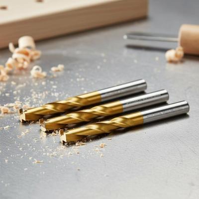 China Titanium Nitride Coated Straight Router Bits with 1/4 Inch Cutting Diameter for Precision Woodworking for sale