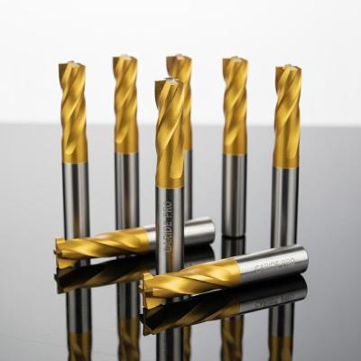 China Carbide Straight Router Bits with Titanium Nitride Coating and 1/4 Inch Cutting Diameter for Precision Woodworking for sale