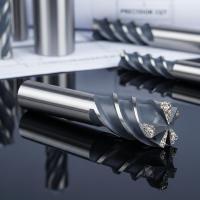 China Diamond Milling Cutter with 45 Degrees Helix Angle Straight Shank Type and 2-6 Flute Number for Precision Cutting for sale