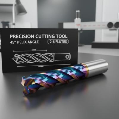 China Straight Shank Diamond Milling Cutter with 45 Degrees Helix Angle and 2-6 Flute Number for Precision Cutting for sale