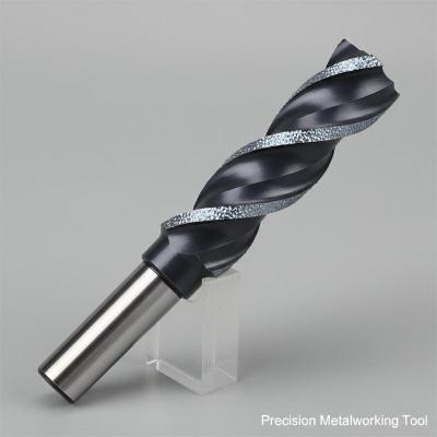 China 45 Degrees Helix Angle Diamond Milling Cutter with Straight Shank and 2-6 Flute Number for Precision Metalworking for sale