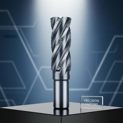 China Diamond Milling Cutter with 45 Degrees Helix Angle and 2-6 Flute Number for Precision Cutting in Hard Materials for sale