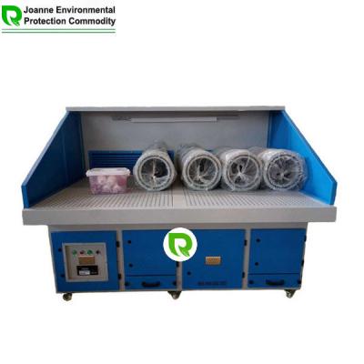 China 7.5kw Industry Benchtop Downdraft Table Dust Extraction Bench For Casting Parts for sale