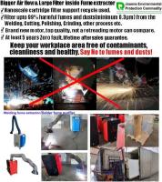 China Mobile Welding Fume Extractor With Self-Cleaning System Air Flow 2500m3/H for sale