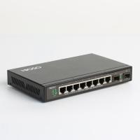 China Hioso 8 Rj45 TP Ports +2 ge Fiber Uplink Ports Ethernet Access Switch Gigabit Ethernet Switch for sale