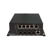 China MINI 4 HiOSO EPON OLT Black Metal DC12V 5A 1000M Uplink OLT For FTTH Solutions for sale