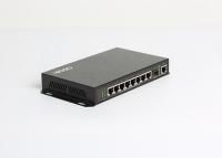 China 1550nm 8GE 2 1000M SFP Managed Poe Switch Web SNMP Management for sale