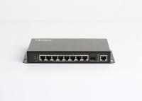 China 1550nm 8GE 2 1000M SFP Managed Poe Switch Web SNMP Management for sale