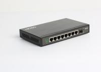 China 8 10/100/1000M RJ45 1 100/1000M SFP Uplink Ports Gigabit Network Switch 9 port for sale