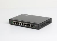 China HiOSO 8K MAC learning Anti High Voltage 10 Port PoE Switch Black for sale