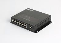 China HiOSO 16 100M Ports 2 100/1000M Rj45 Network Switch , Fiber Optic Cable Switch for sale