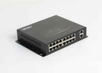 China HiOSO 16 100M Ports 2 100/1000M Rj45 Network Switch , Fiber Optic Cable Switch for sale