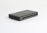 China Poe Switch 8 1000M PoE Ports + 2 1000M SFP Ports 10 Ports Gigabit Switch for sale