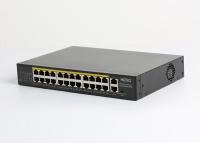 China HiOSO 26 Ports Non Standard PoE Switch 24 100M PoE Ports + 2 1000M RJ45 Uplink Ports for sale