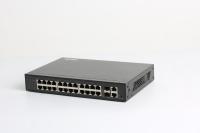 China 24 10/100M RJ45 Ports 2 1000M Combo Ports Rj45 Ethernet Switch 26 Ports for sale